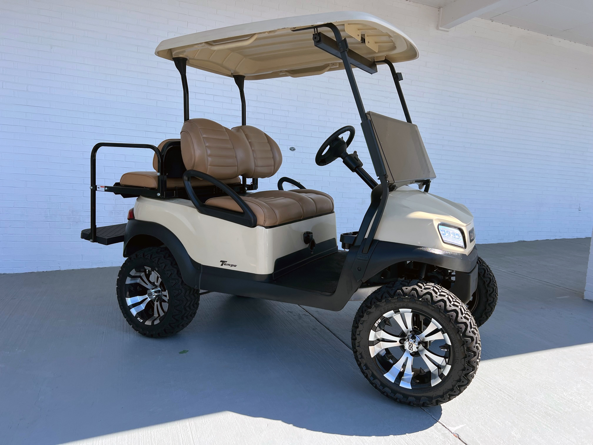 Club Car Tempo Electric Lifted Golf Cart | Golf Carts - Lifted