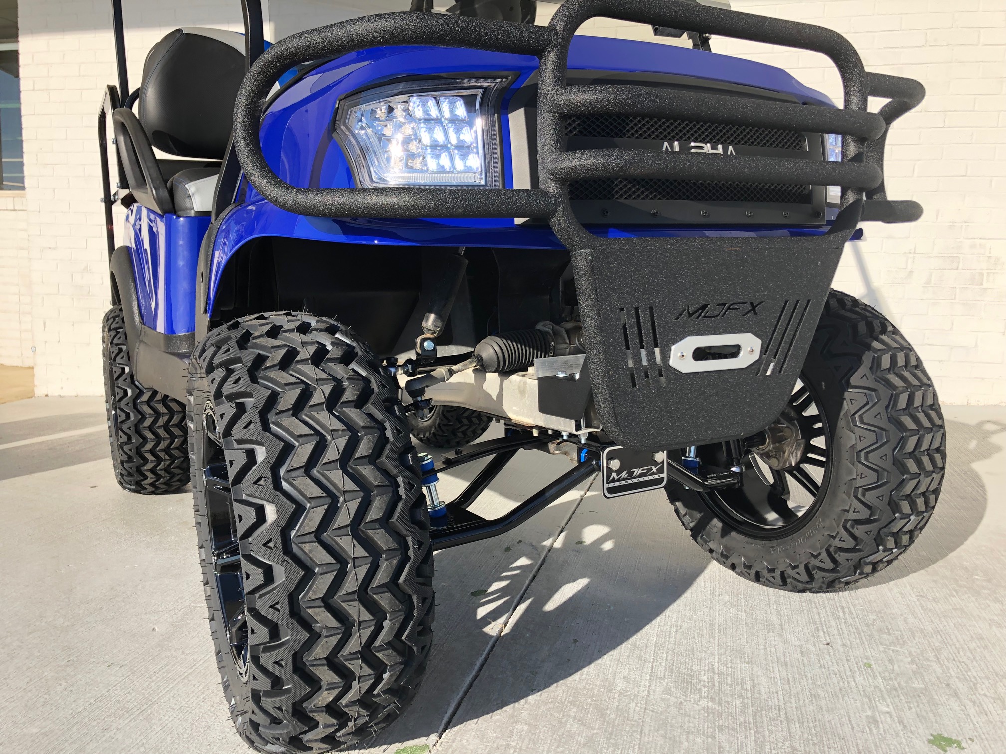 Alpha Blue Lifted Club Car Precedent Golf Cart | Golf Carts - Lifted