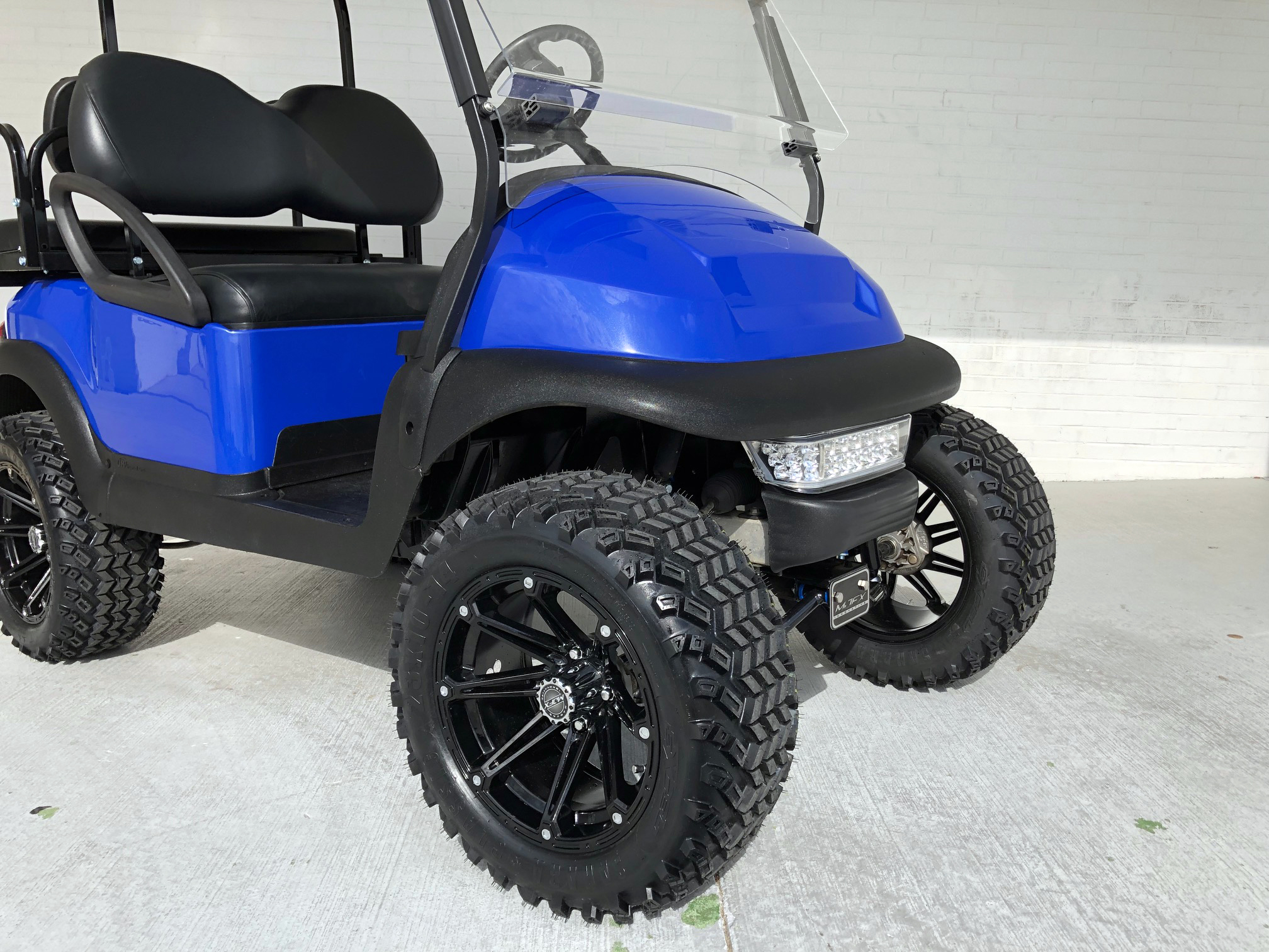 Blue Lifted Club Car Precedent Golf Cart Off Road | Golf Carts - Lifted