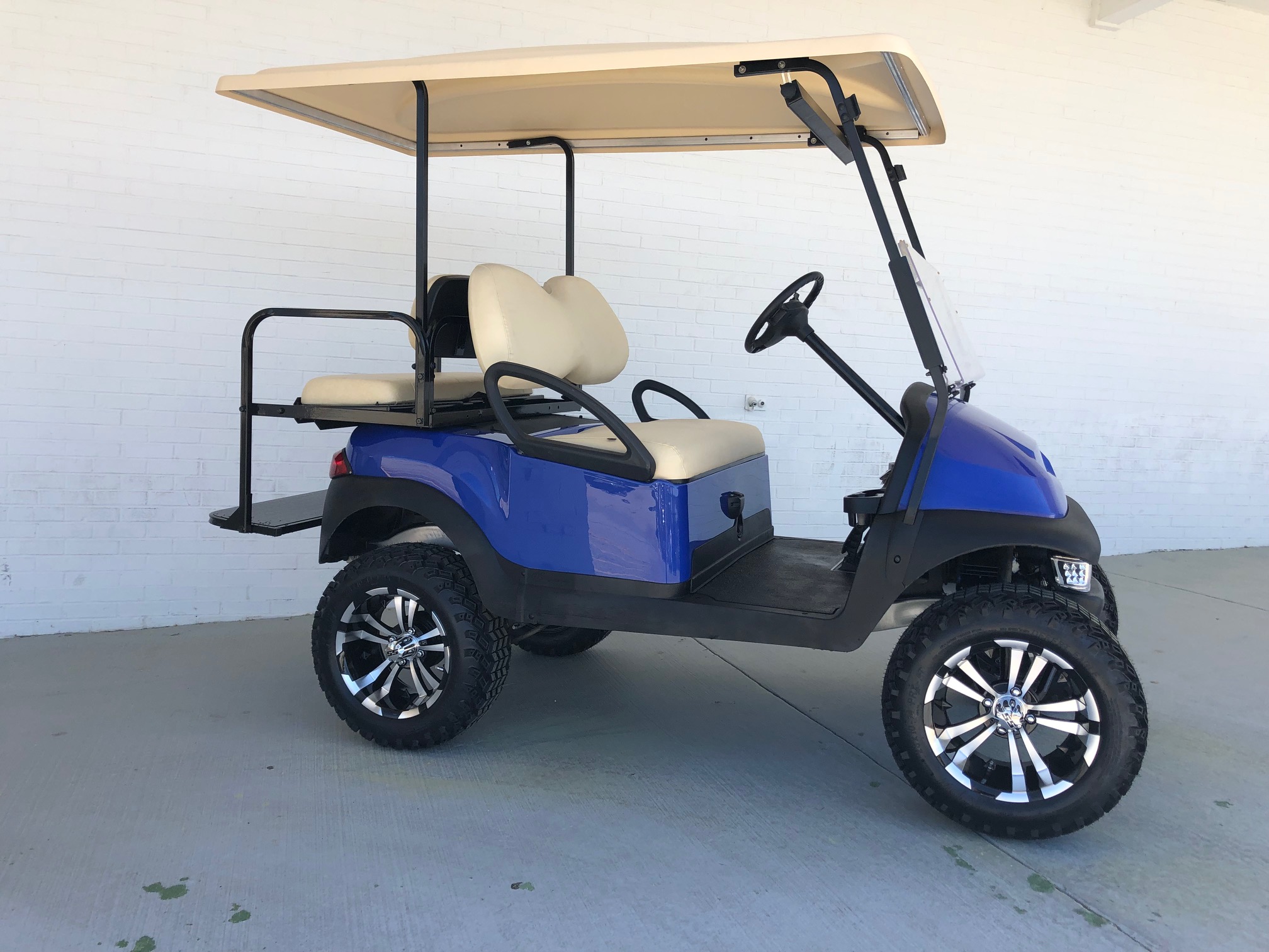 Blue Extended Top Lifted Club Car Precedent | Golf Carts - Lifted