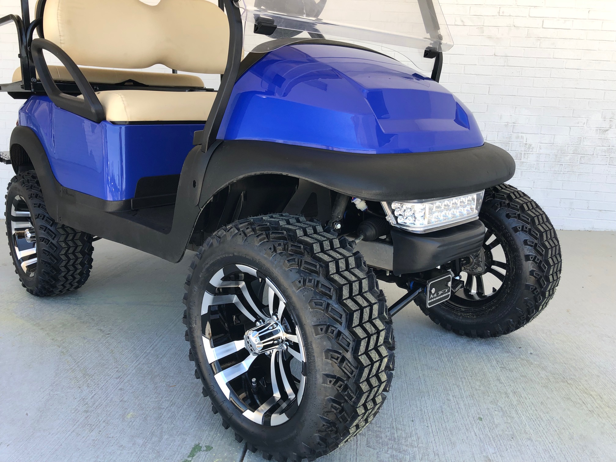 Blue Extended Top Lifted Club Car Precedent | Golf Carts - Lifted