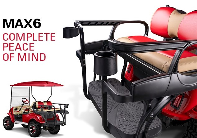 Max6 Helix Rear Seat EZGO RXV Tan | Seat Kit EZ-GO