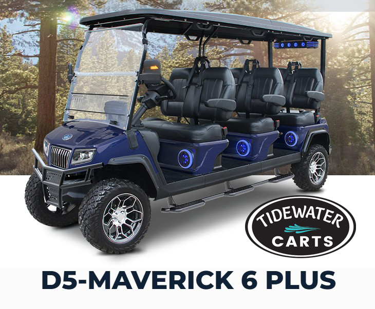 Blue Evolution D5 Maverick 6 PLUS Limo | Golf Carts - Lifted