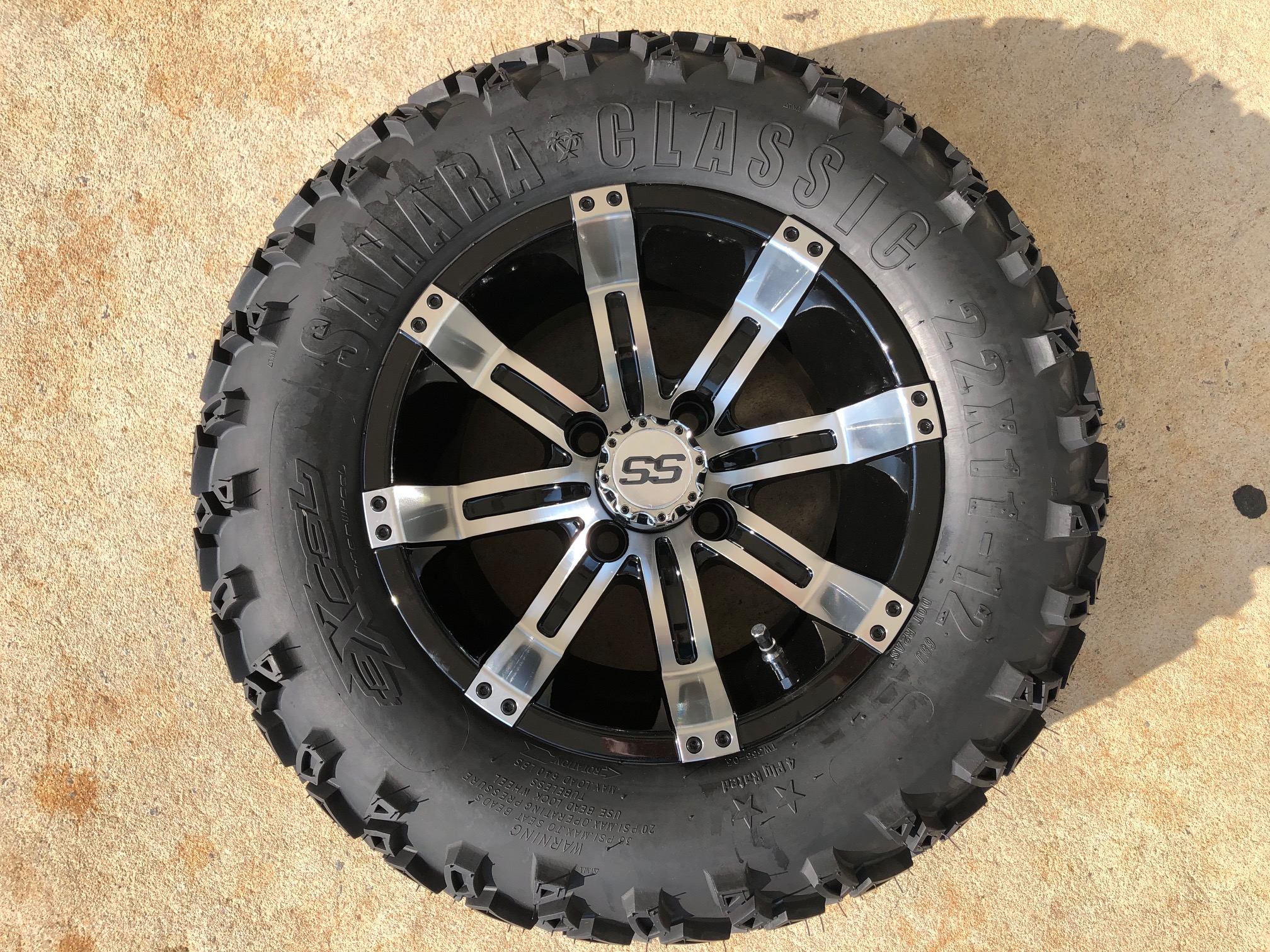 12 Inch Tempest With 22x11x12 All Terrain Tire | Lifted Wheels
