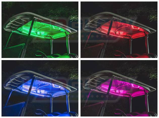 LedGlow Golf Cart LED Roof Lights Upgrade Kit | Accent Lights