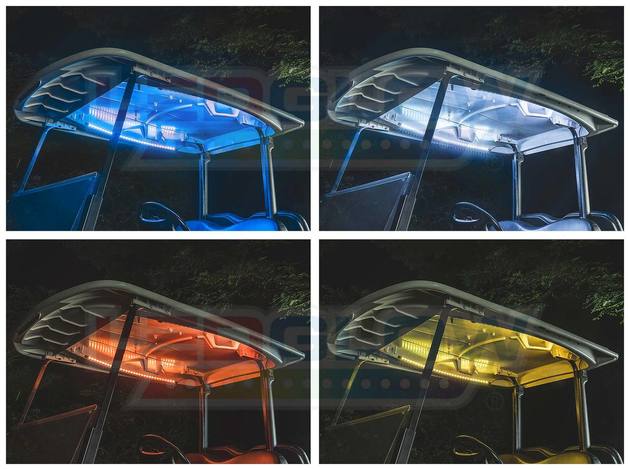 LedGlow Golf Cart LED Roof Lights Upgrade Kit | Accent Lights