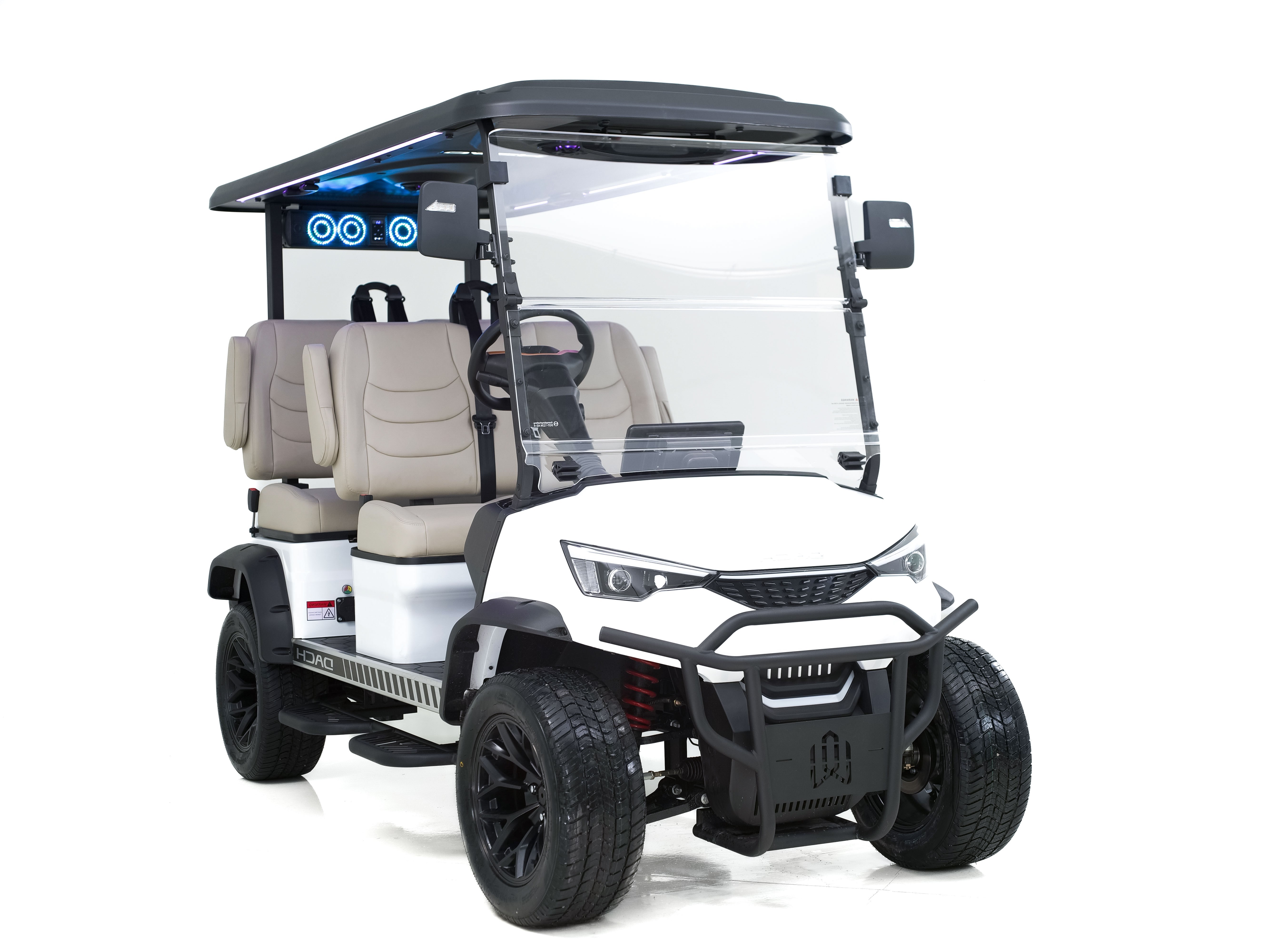 White Out Dach Apollo Explorer Lithium Golf Cart | Golf Carts - Lifted