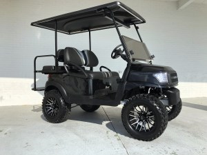 Black Alpha Club Car Precedent Golf Cart | Golf Carts - Lifted