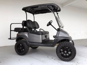 Charcoal Lifted GAS Club Car Precedent Golf Cart | Golf Carts - Lifted