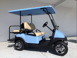 Sky Blue Low Profile Club Car Golf Cart | Golf Carts - Non Lifted